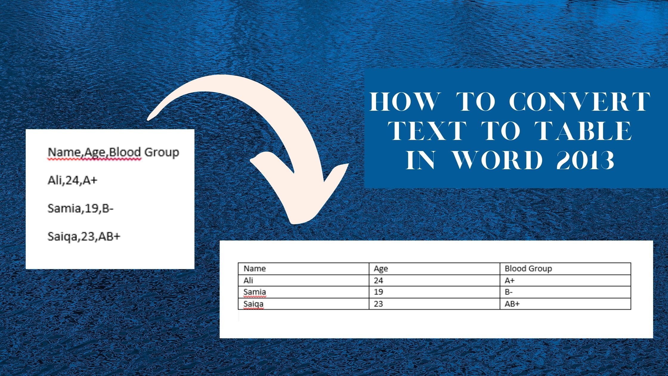 How To Convert Text Into Table In Word 2013 Easily In 2022