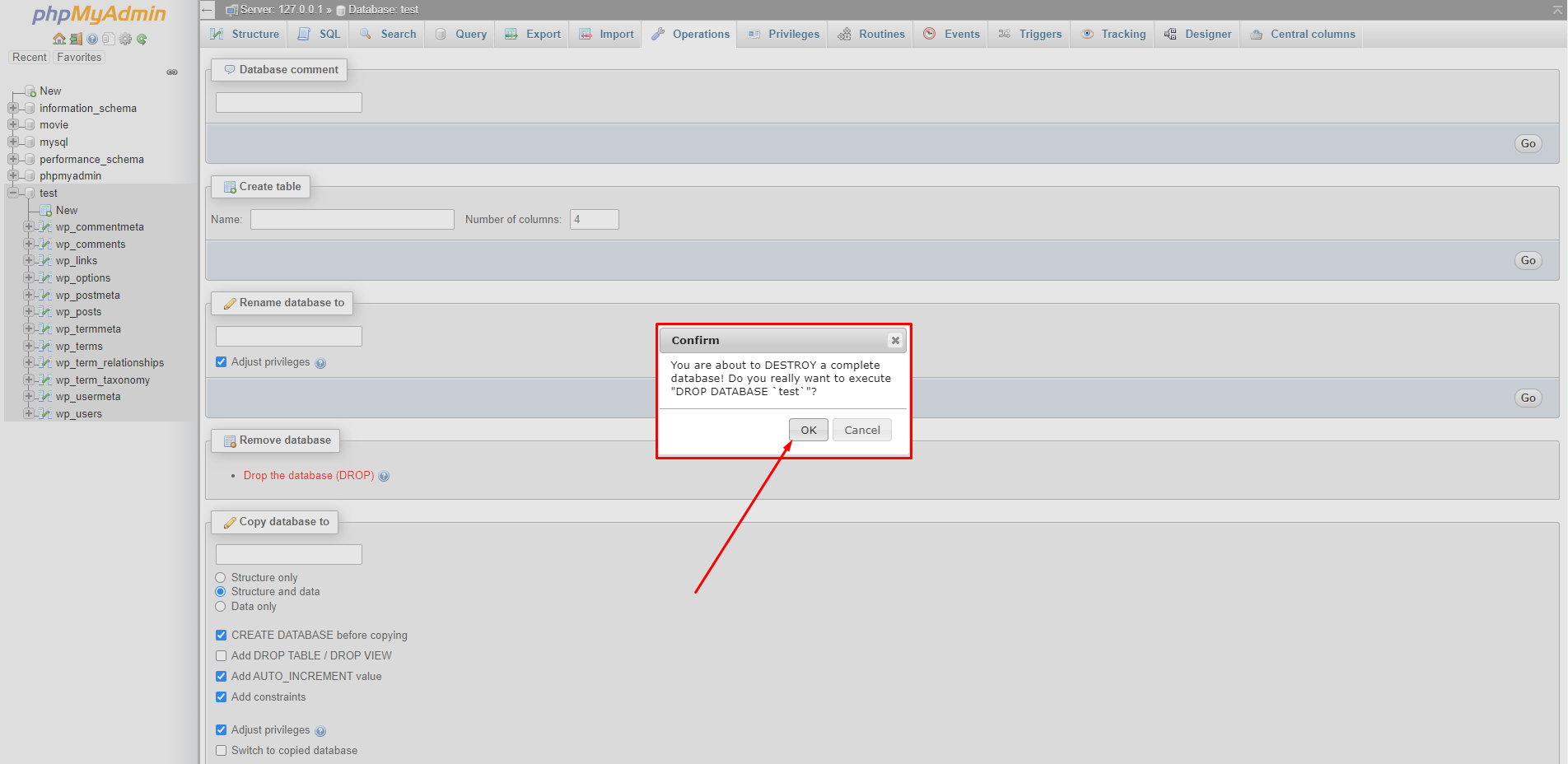 How To Delete a Database From phpMyAdmin In 3 Steps