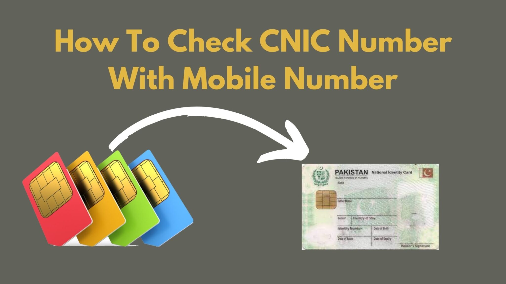 How To Check CNIC Number With Mobile Number In 2 Ways