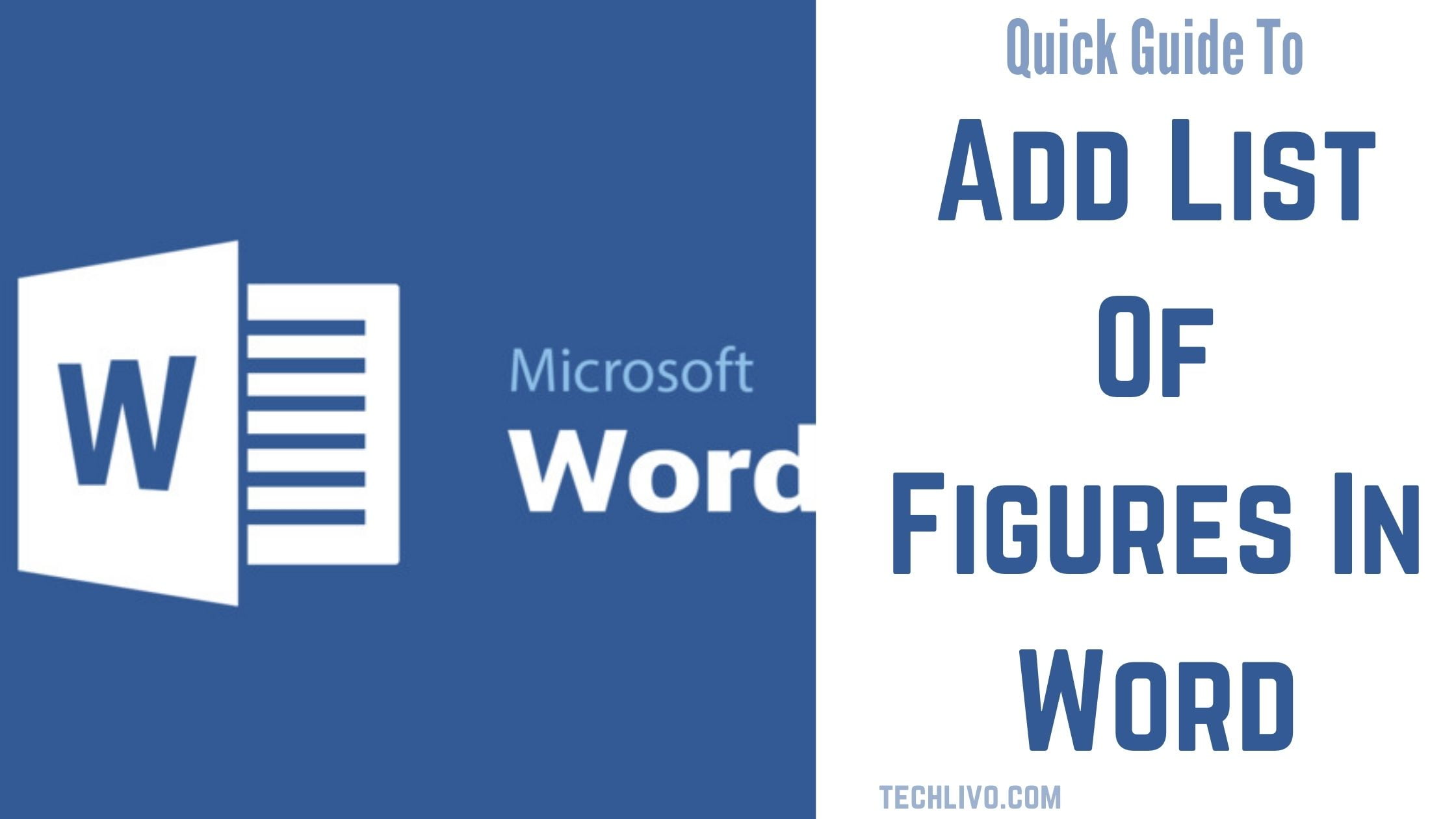 How To Add List Of Figures In Word Guide With Pictures 