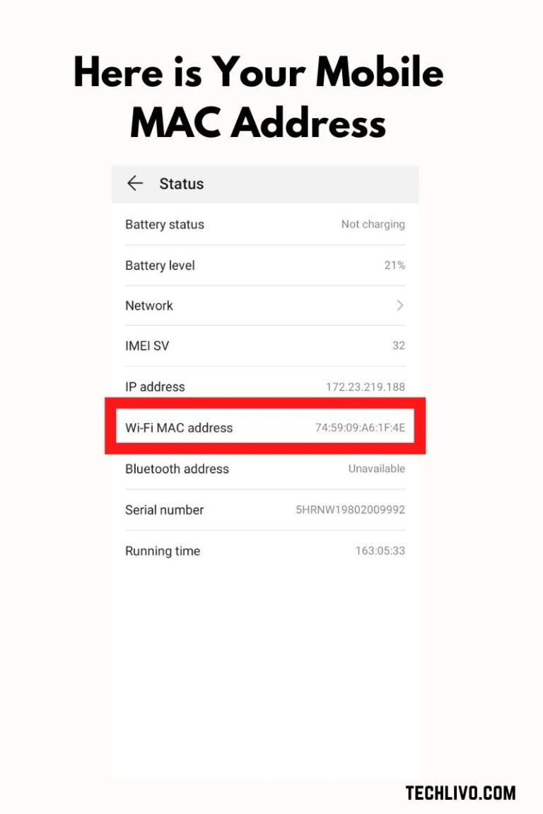 How To Check Mobile MAC Address Of All Devices